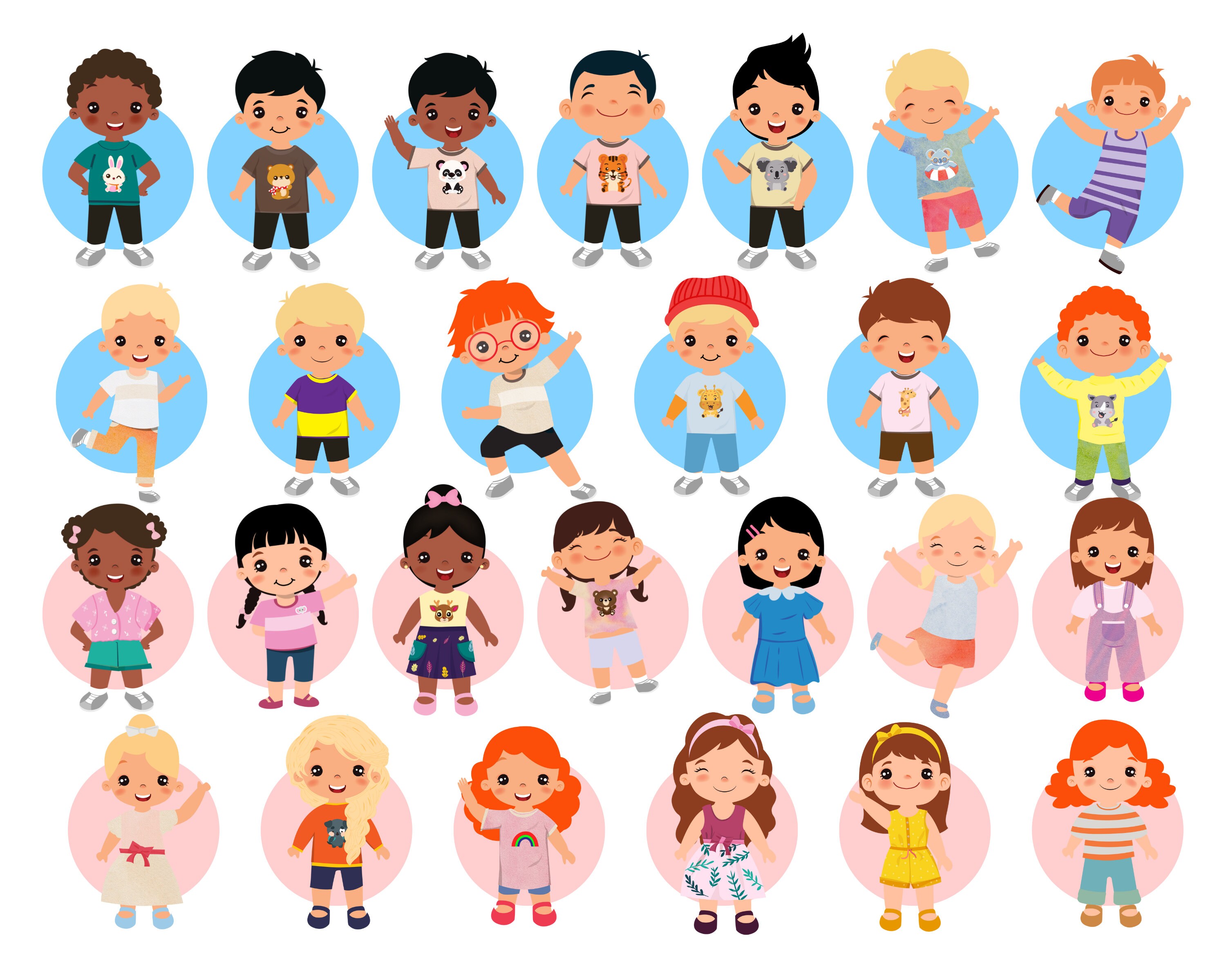 Cute Kids Children's Educational Graphics. Children - Etsy UK