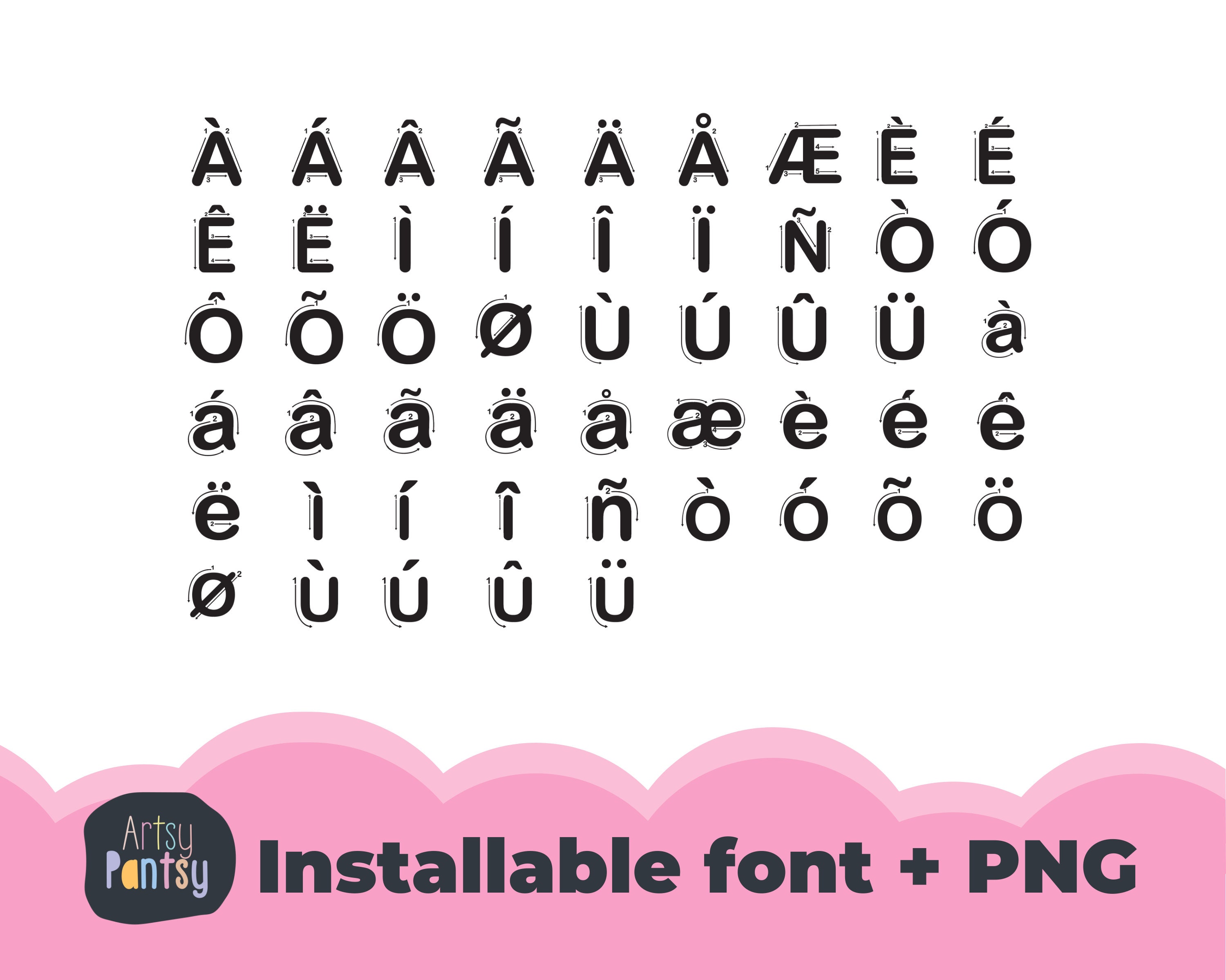 Fonts for Teachers: Tracing Fonts, Alphabet Letter Tracing Font, Letter ...
