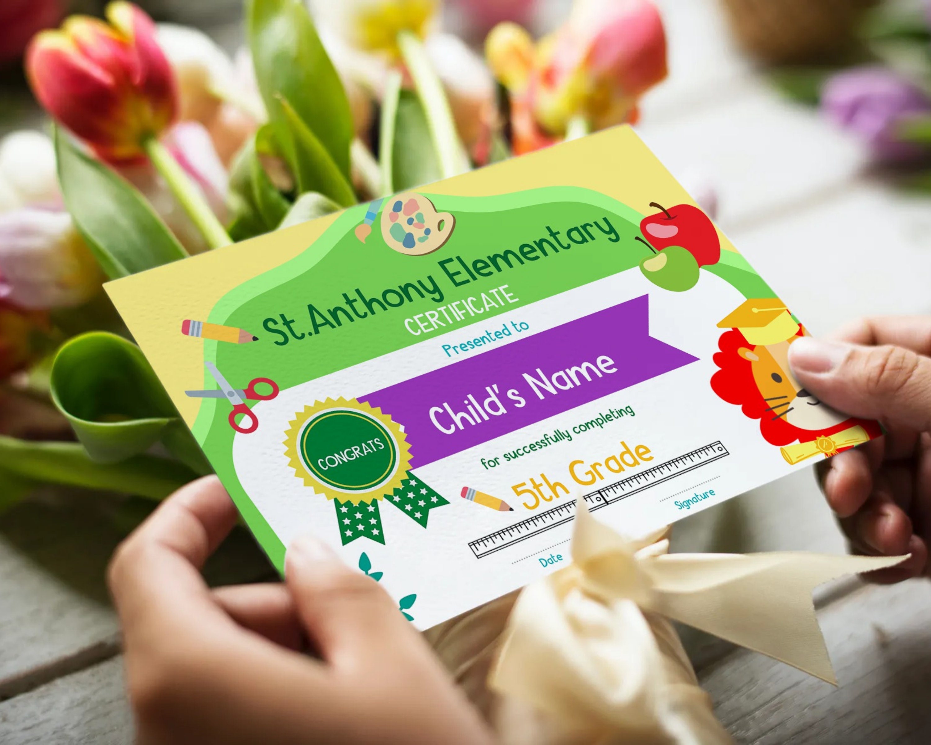 Elementary School Graduation Diploma Certificates Preschool - Etsy