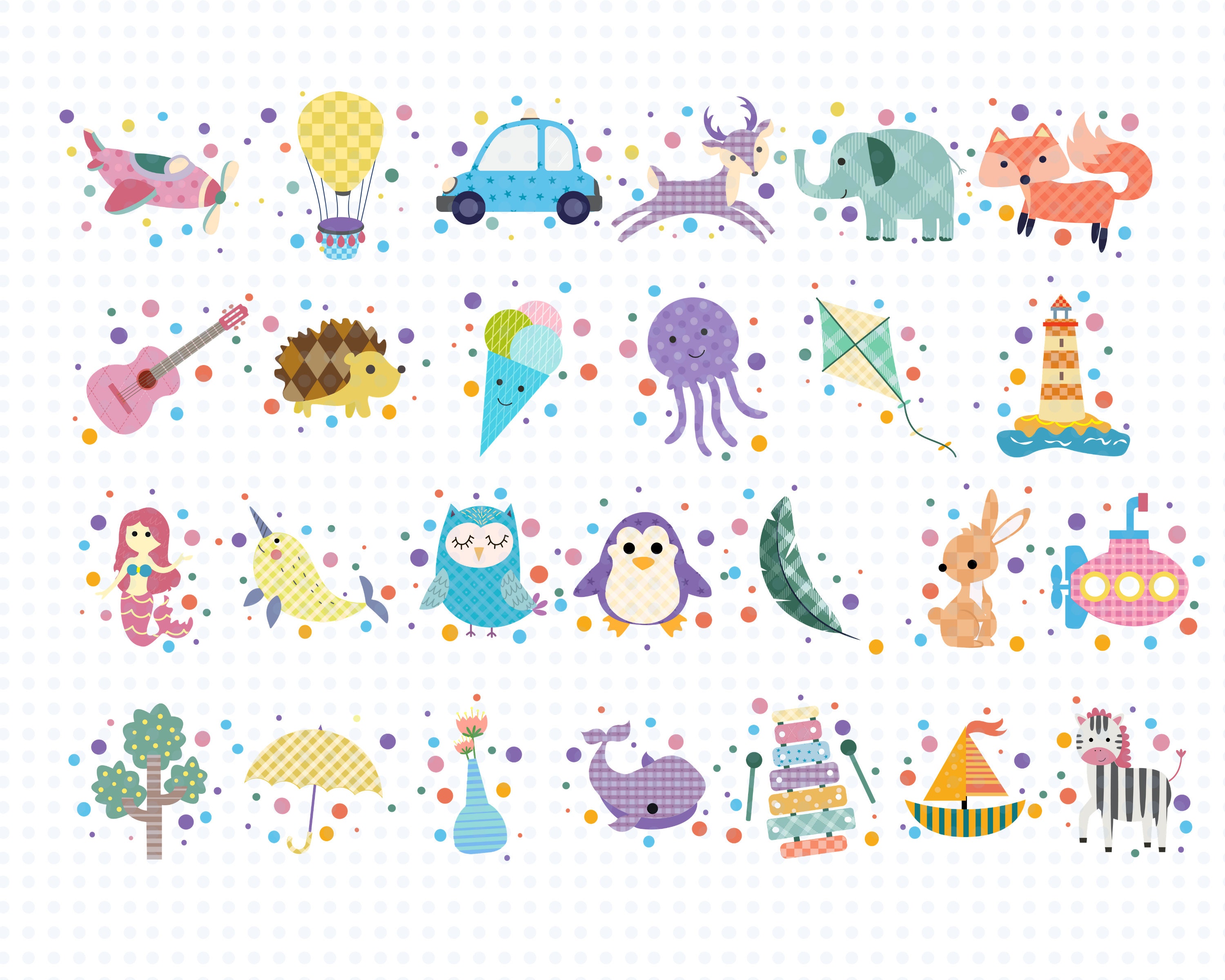 Alphabet Clipart, 78 Pastel PNG Graphics, Letters Name Clip Art ...