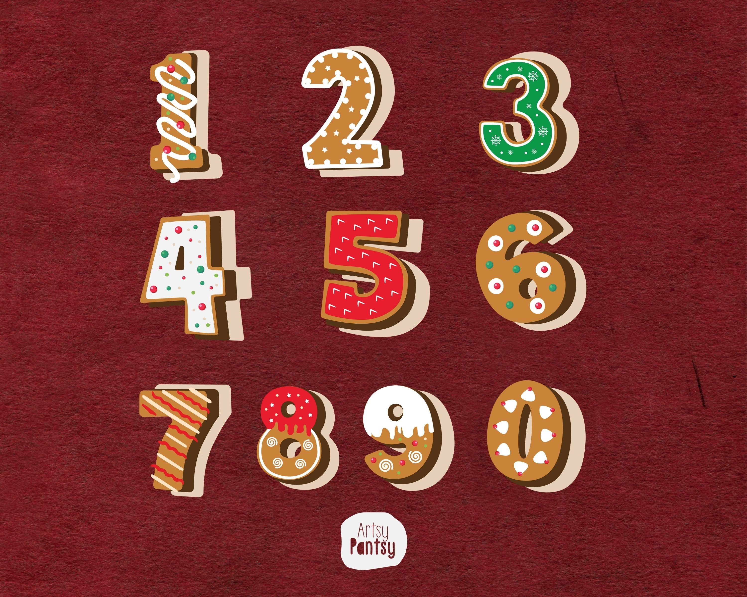 Cookie Alphabet Clipart 36 PNG Cookie Graphics Letters Name - Etsy