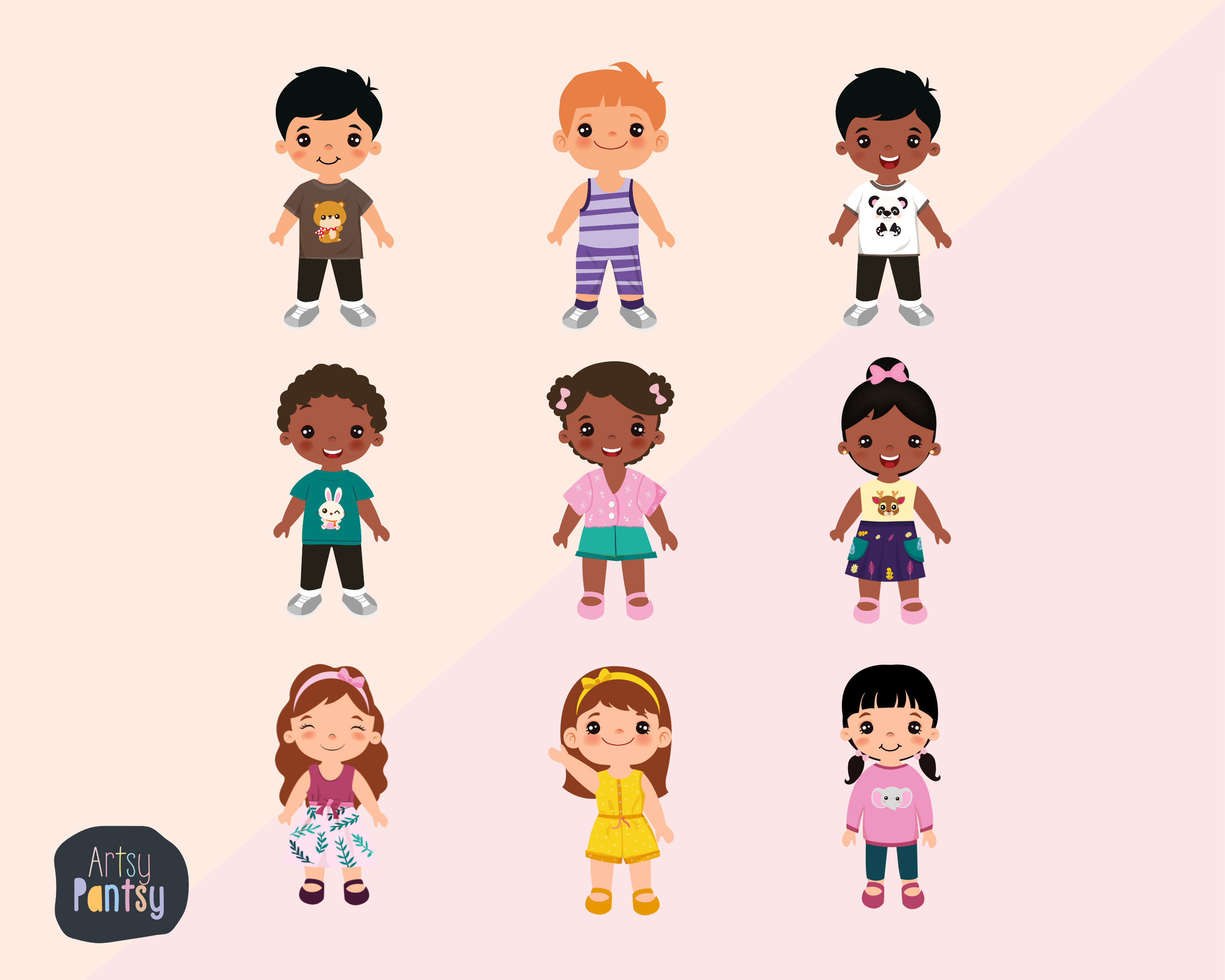 Cute Kids Children's Educational Graphics. Children - Etsy UK
