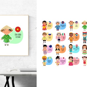 World Languages Clipart: Children's Educational Graphics (PNG) - Etsy