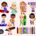 Crayon, Crayons Clipart Set, Commercial Use, Instant Download, Digital ...