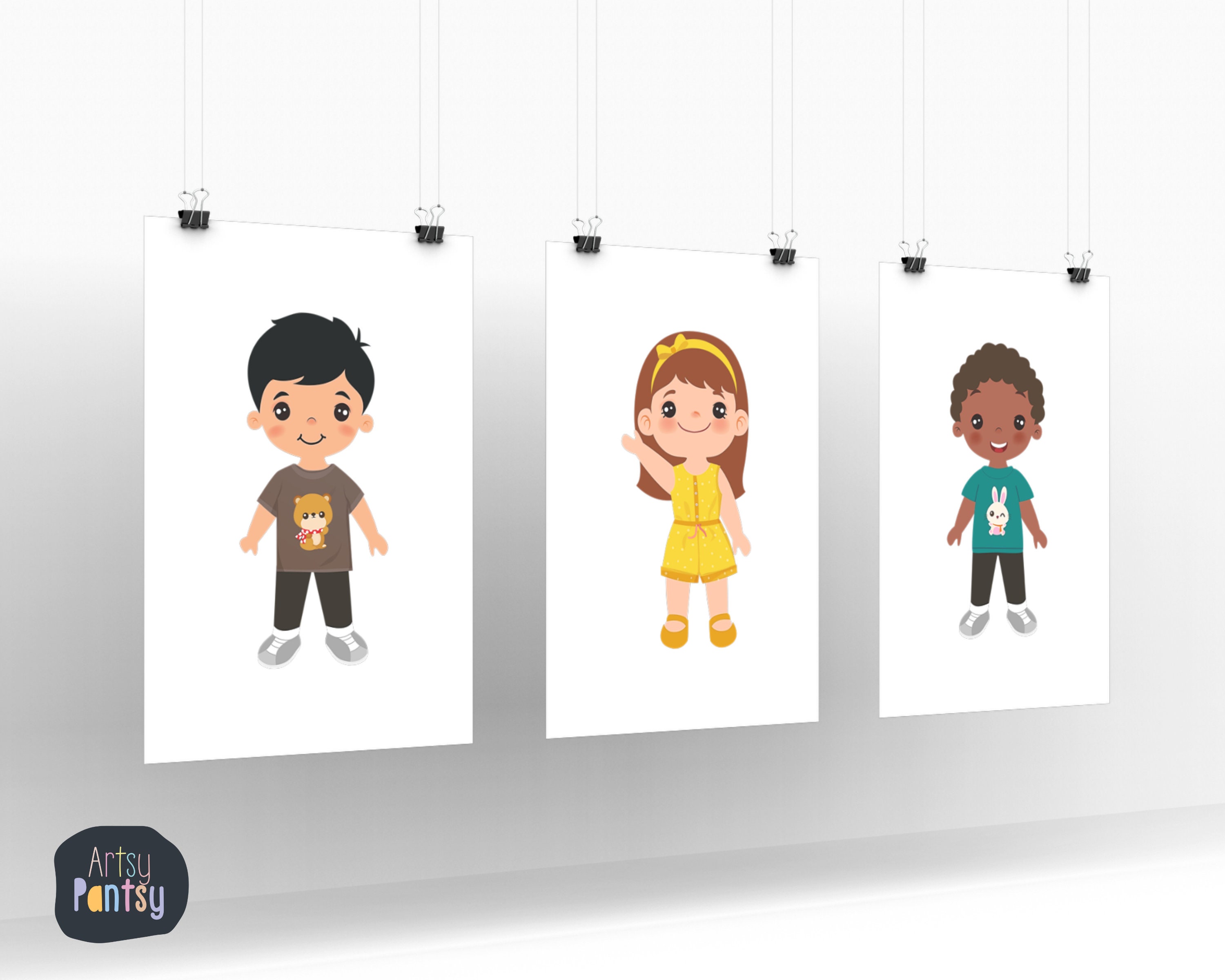 Cute kids Children's educational graphics. Children | Etsy