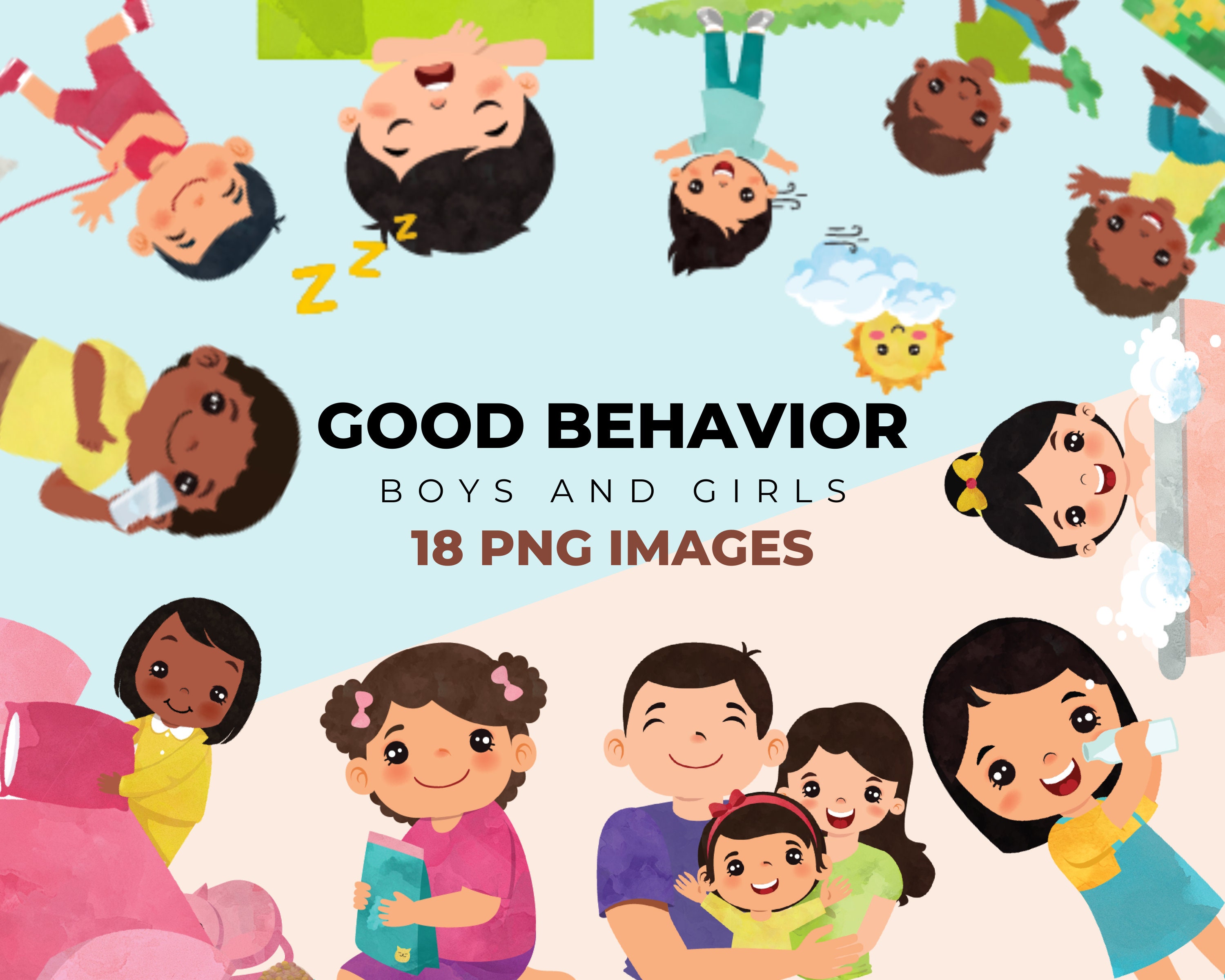 Good Behaviour Part 2 Children s Educational Graphics Etsy