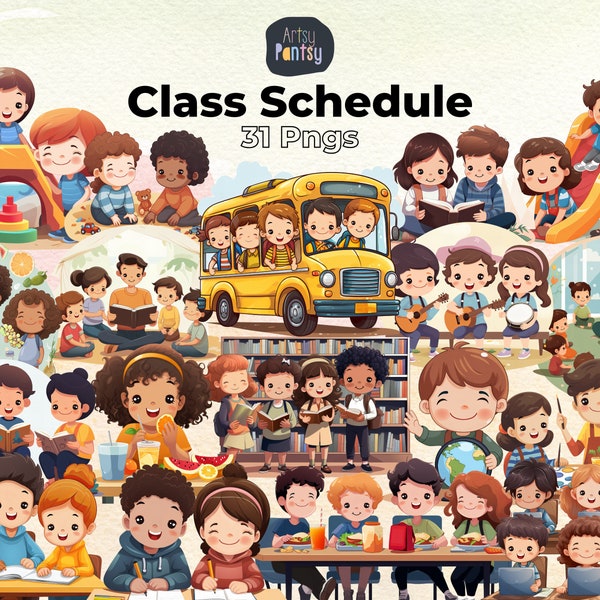 Classroom Clipart - Etsy