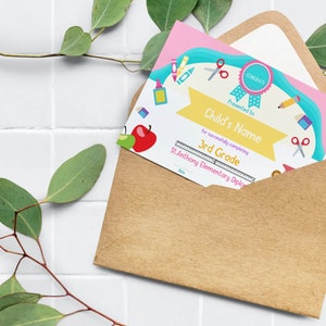 Elementary School Graduation Diploma Certificates Preschool - Etsy