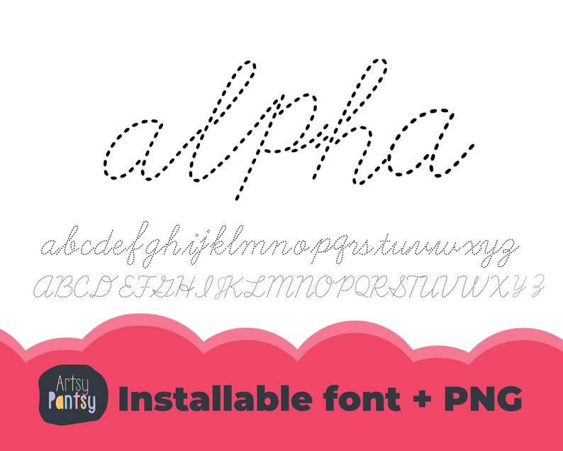 Fonts for Teachers: Tracing Fonts, Alphabet Letter Tracing Font, Letter ...