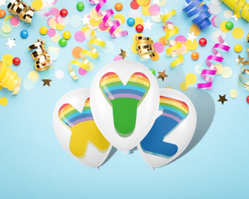 Rainbow Alphabet Clipart Big Caps, Uppercase ABC Alphabet Clip Art ...