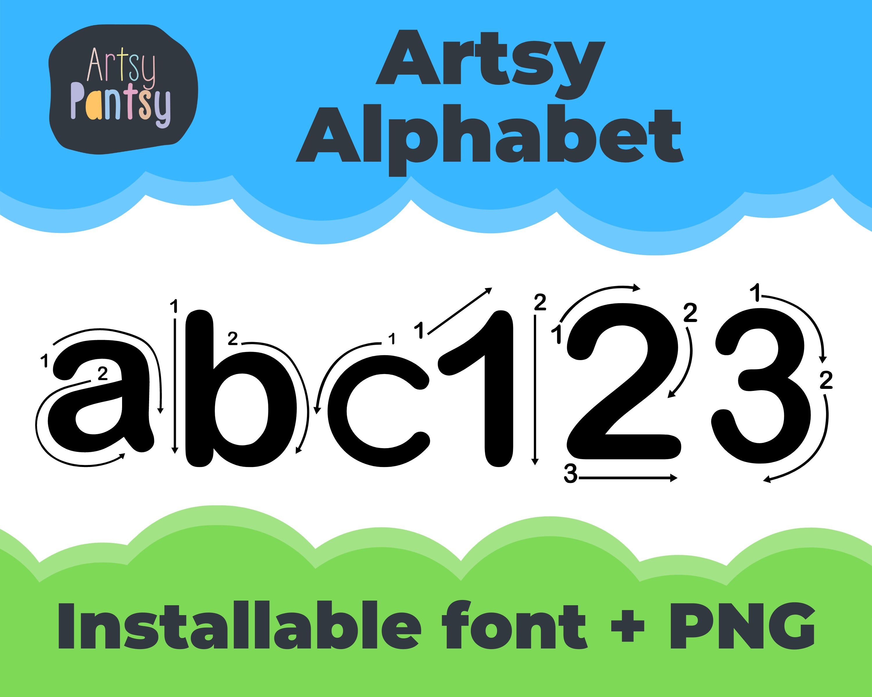 Fonts for Teachers: Tracing Fonts, Alphabet Letter Tracing Font, Letter ...