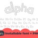 Fonts for Teachers: Tracing Fonts, Alphabet Letter Tracing Font, Letter ...