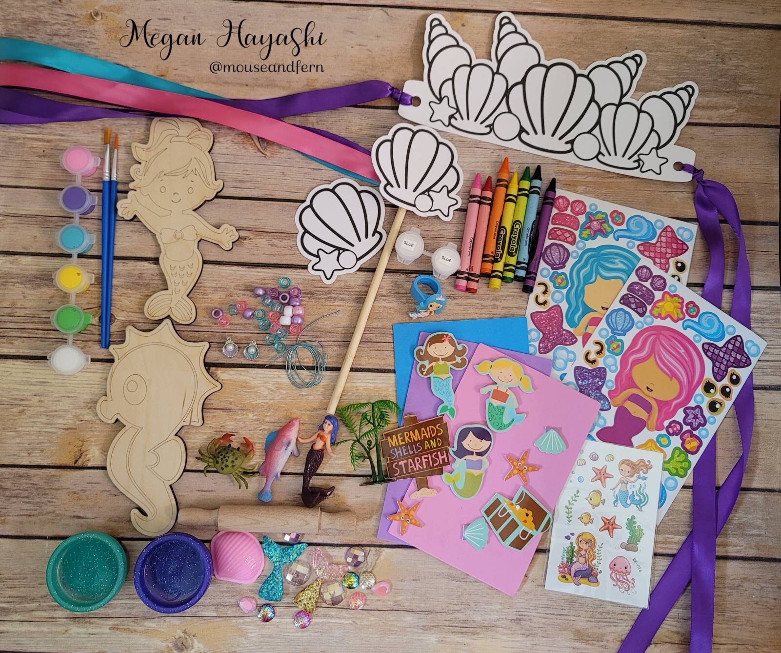 Mermaid Busy Box Craft Kit Kids Diy Kit Mermaid Kit Kids - Etsy