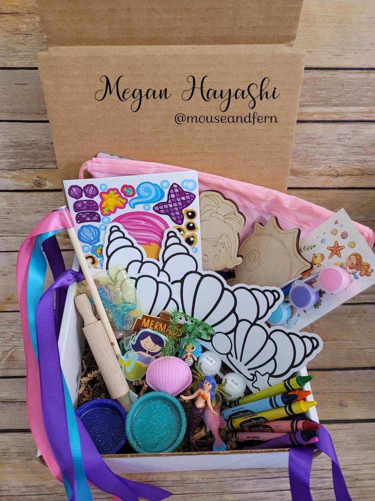 Mermaid Busy Box Craft Kit Kids Diy Kit Mermaid Kit Kids - Etsy