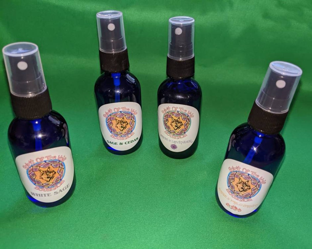 Native American Sacred Sage Smudge Spray 4 Pack Set Gift Set Cleansing ...