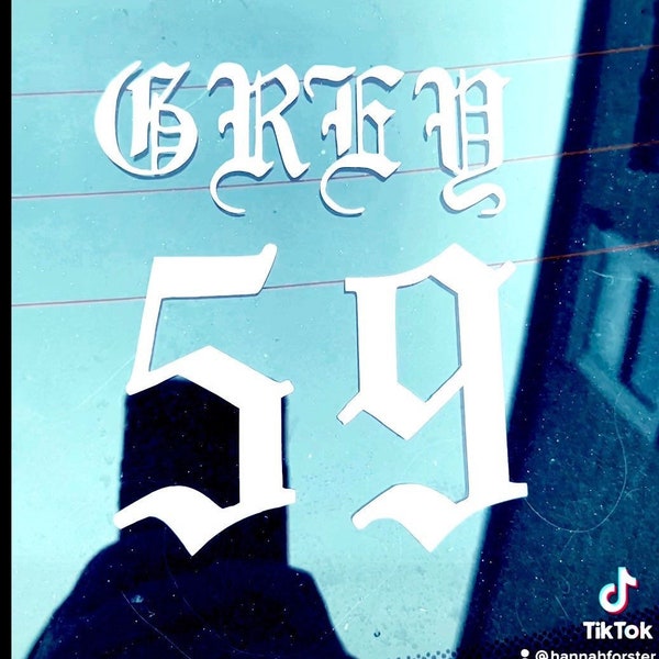 Grey 59 Sticker - Etsy