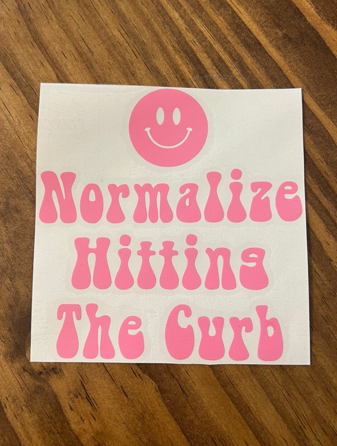 Normalize Hitting the Curb Decal - Etsy