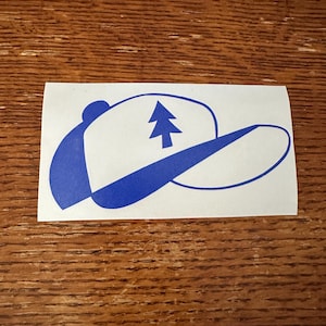 Dippers Hat Gravity Falls Decal - Etsy