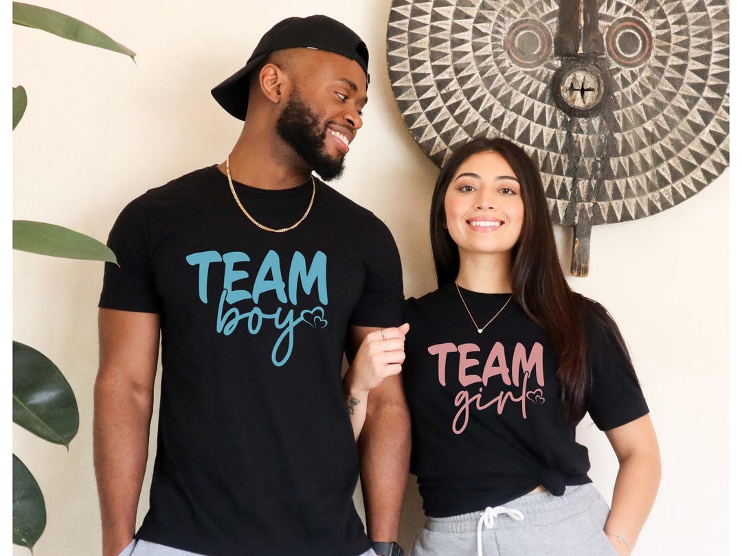 Team Boy or Team Girl Shirt, Gender Reveal Sweatshirt, Family Baby ...