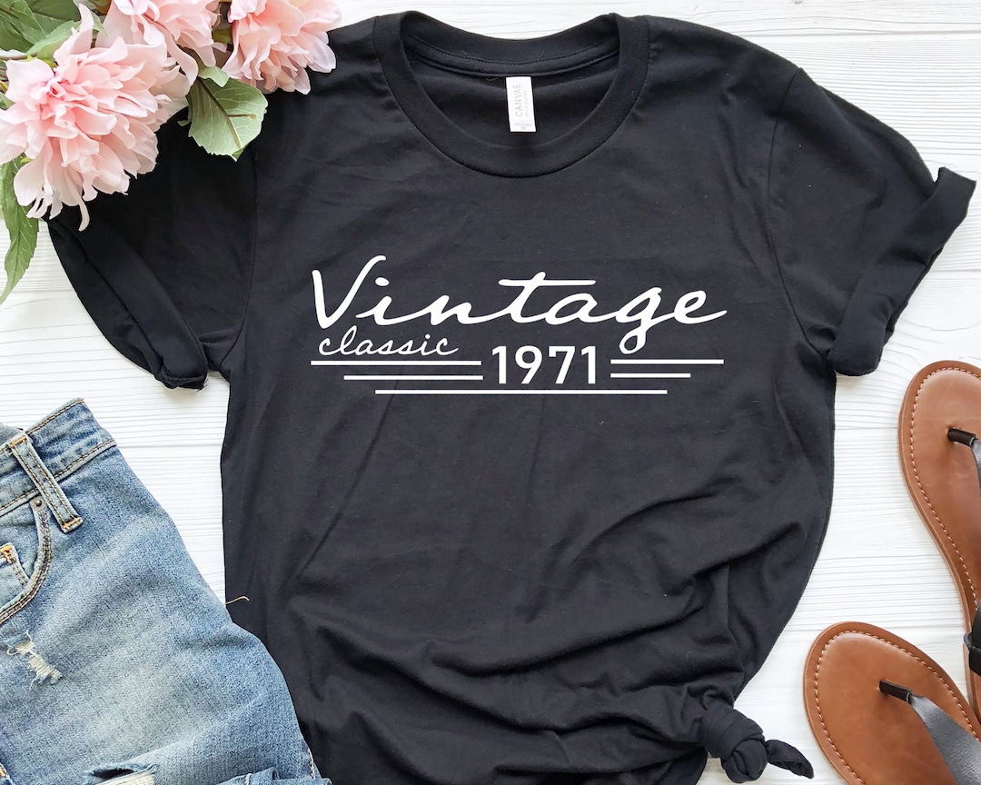 Vintage 1971 Shirt, 1971 Shirt, 50th Birthday Gift, 50th Birthday T ...