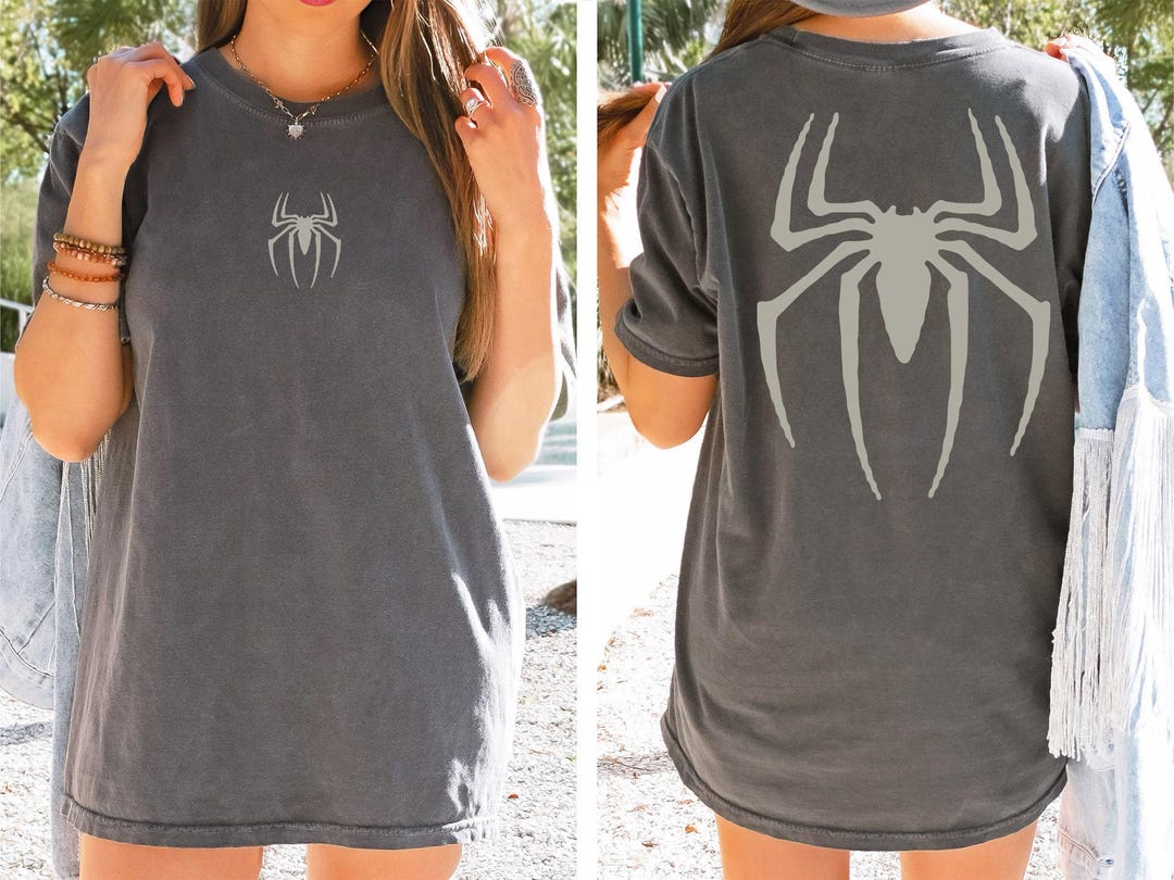 Vintage Spider Graphic Shirt, Comfort Colors Spider Shirt, Halloween ...