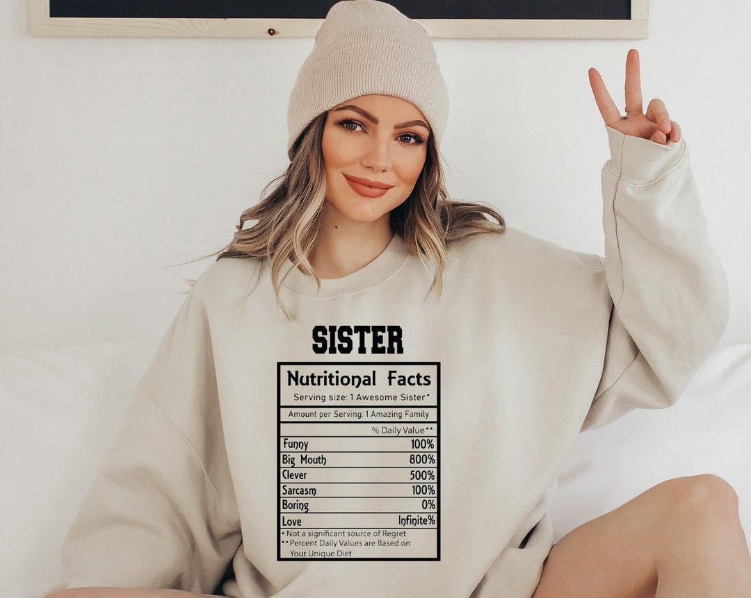 Personalized Sister Birthday Gift Hoodie/sweatshirt, Funny Sister Life ...