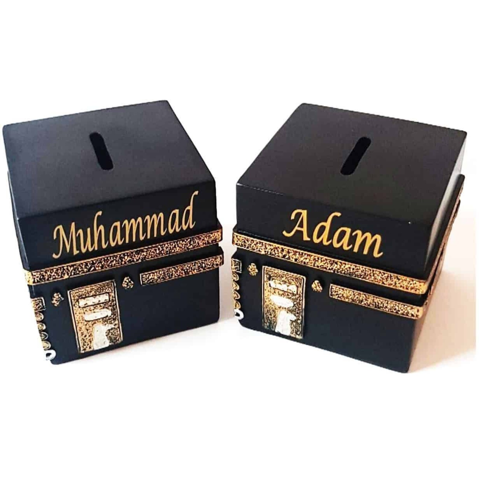 Personalised kaaba Shaped Sadaqah Handmade Money Box Donation - Etsy UK