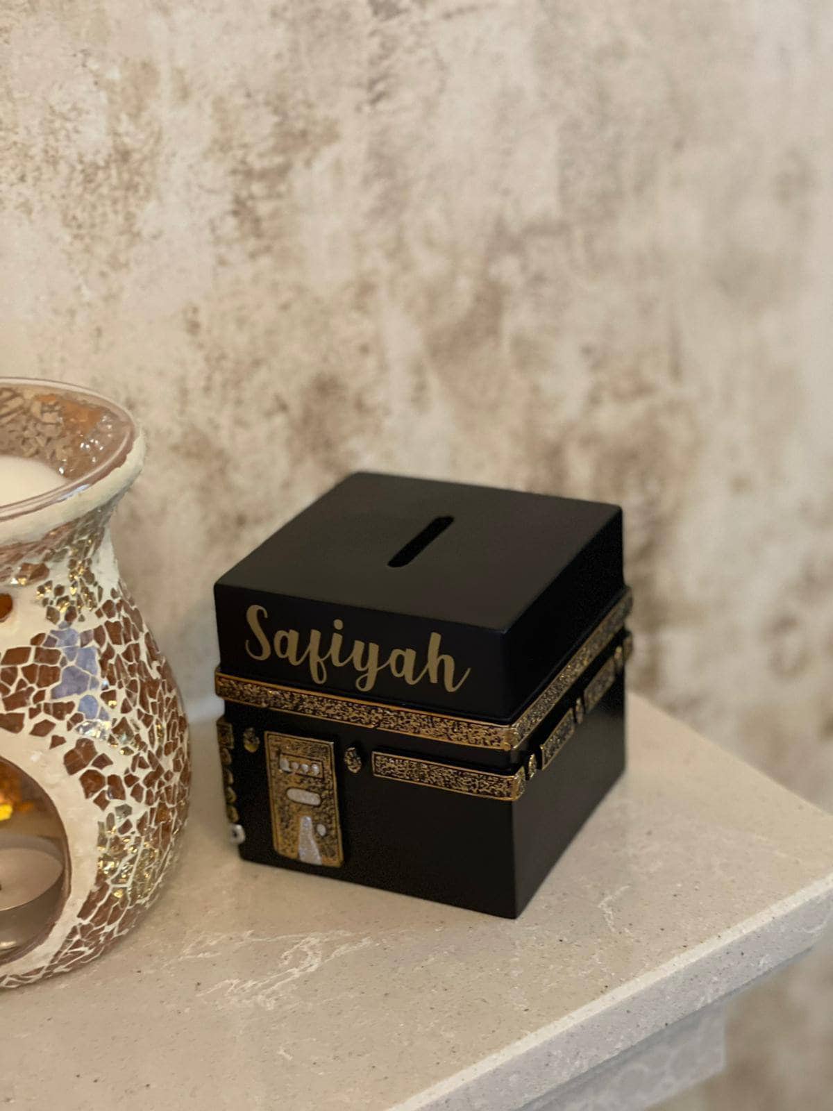 Personalised kaaba Shaped Sadaqah Handmade Money Box Donation - Etsy UK