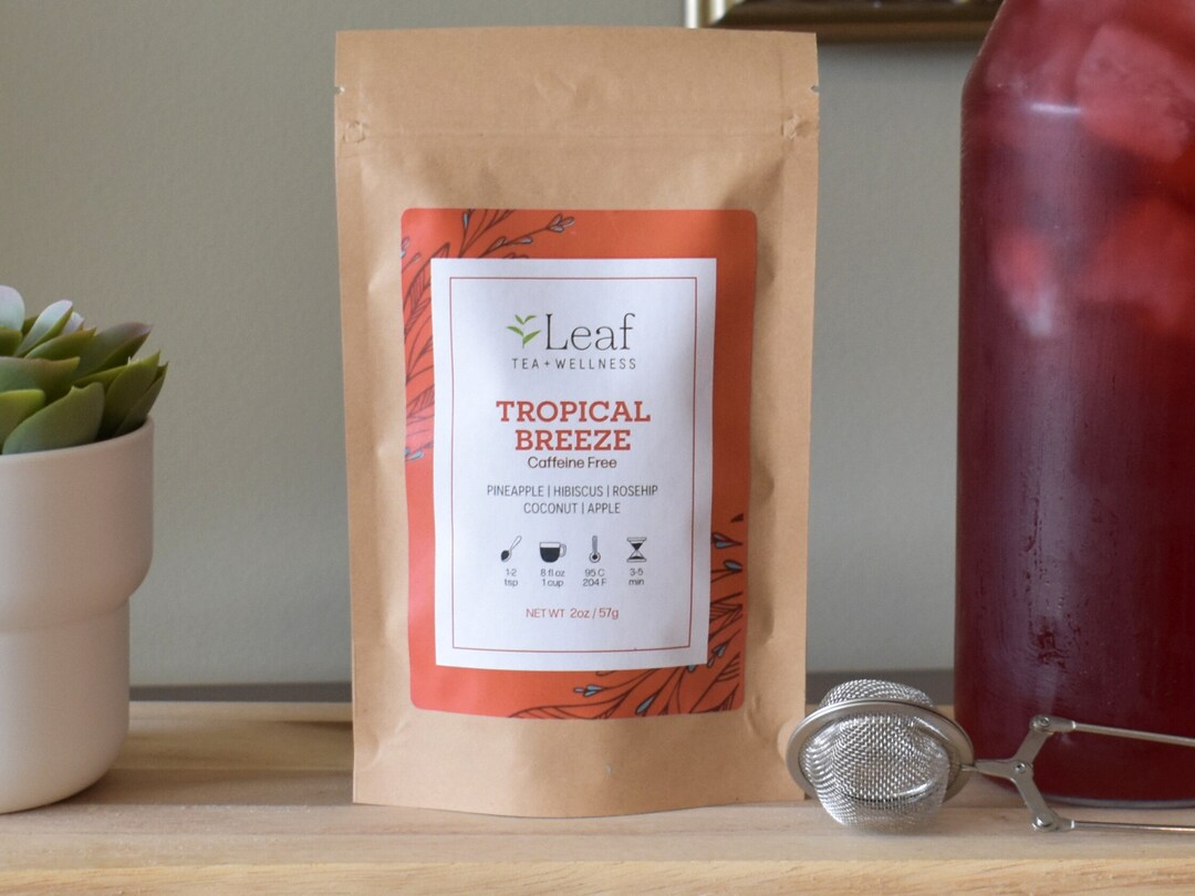 1/2 Oz Tropical Breeze Fruit Blend Loose Leaf Iced Tea Herbal - Etsy