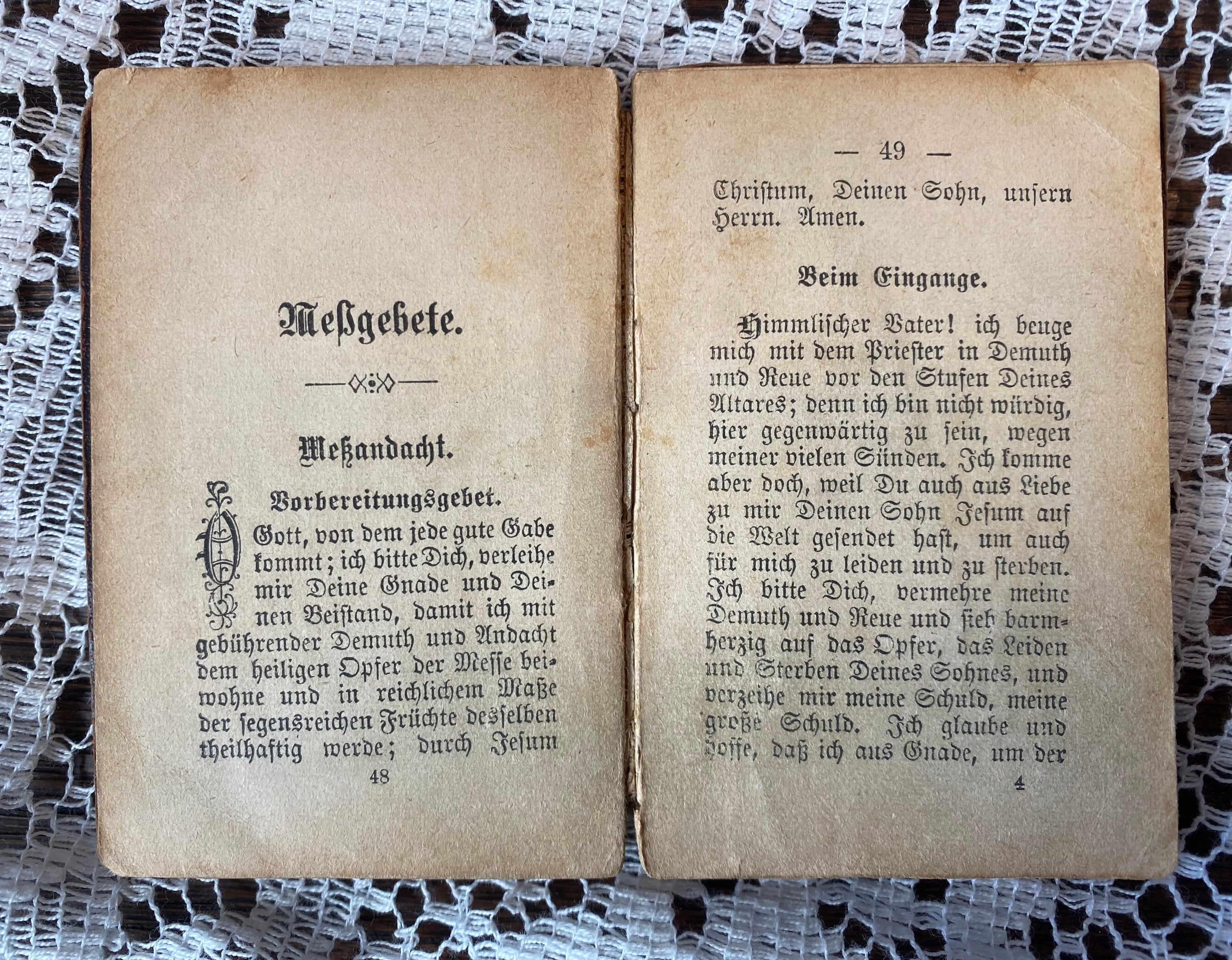 Antique German Prayer Books Mini Missal Pocket Books 1800s - Etsy