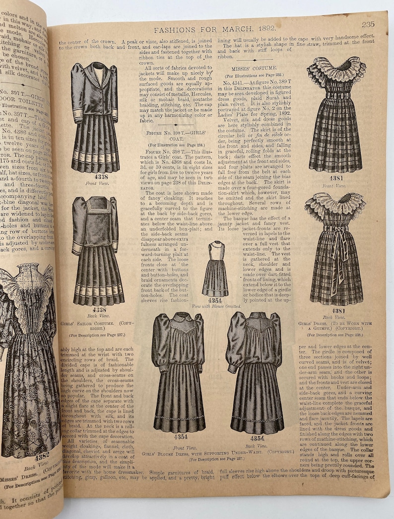 The Delineator Magazine Fashion Culture Fine Arts Late 1800s - Etsy