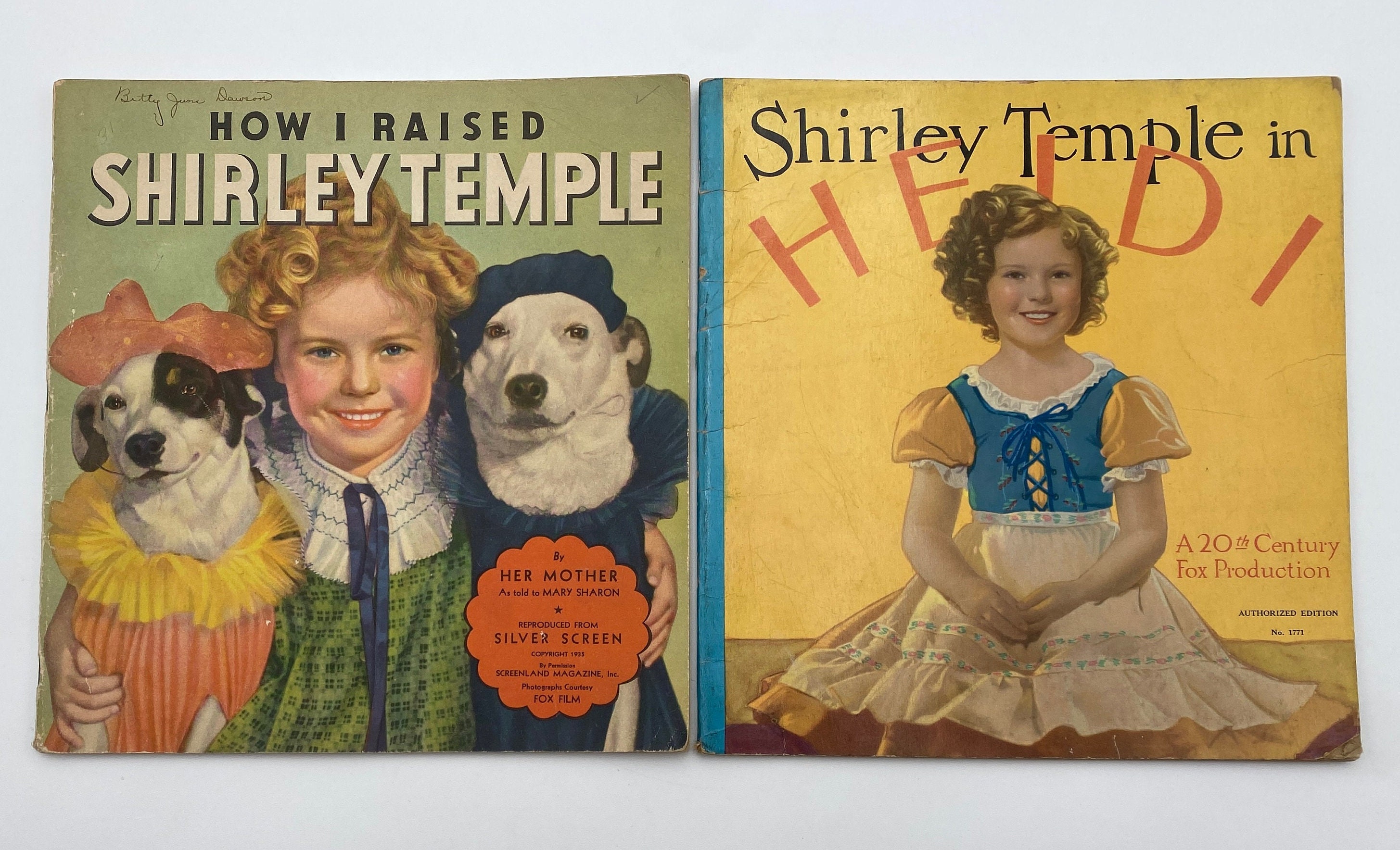 Shirley Temple in Heidi & How I Raised Shirley Temple Books - Etsy