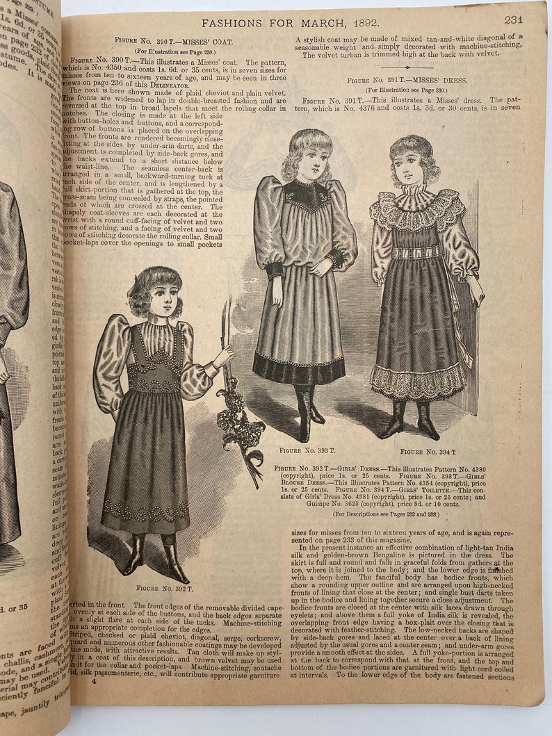 The Delineator Magazine Fashion Culture Fine Arts Late 1800s - Etsy