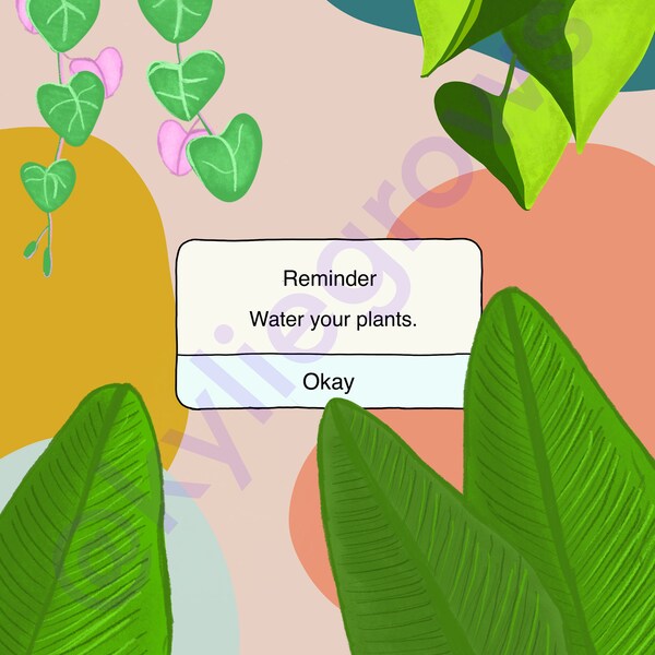 Water Plant Reminder - Etsy Australia
