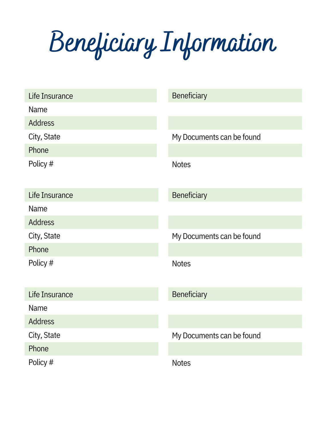 Digital Final Wishes Planner Printable End of Life Document - Etsy
