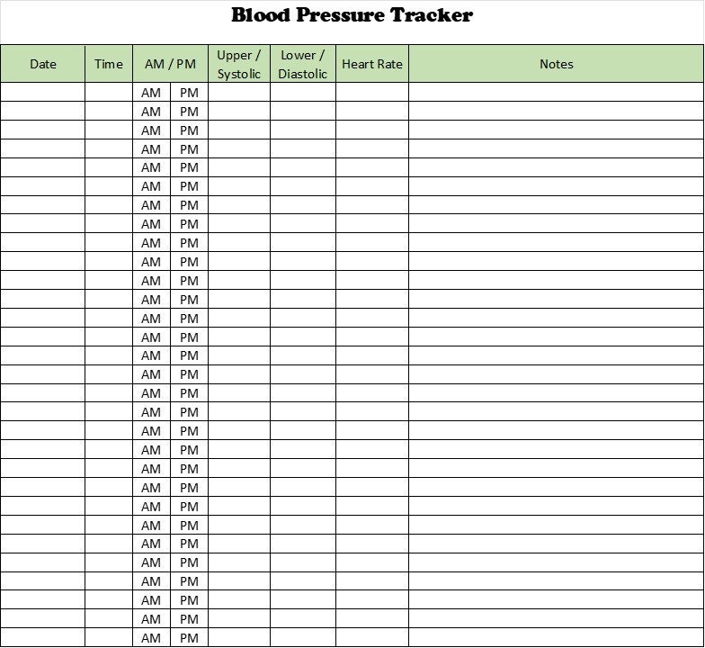 Blood Pressure Tracker Digital, Printable Blood Pressure Tracker, Daily ...