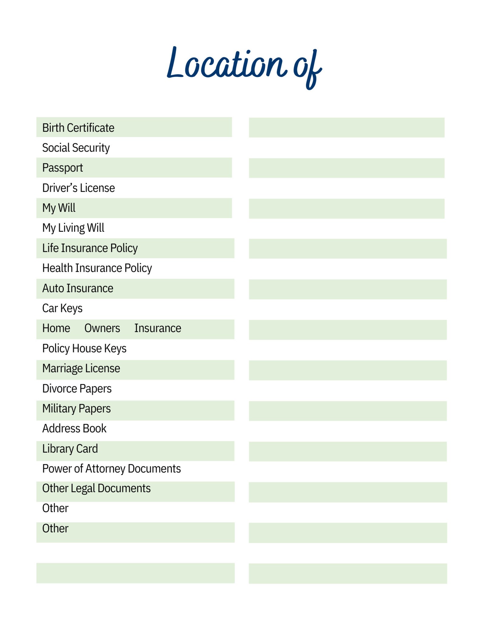 Digital Final Wishes Planner Printable End of Life Document - Etsy
