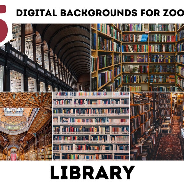 Library Zoom - Etsy