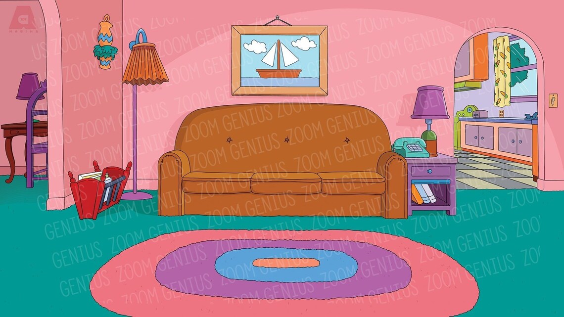 Zoom Background Simpsons (Download Now) - Etsy