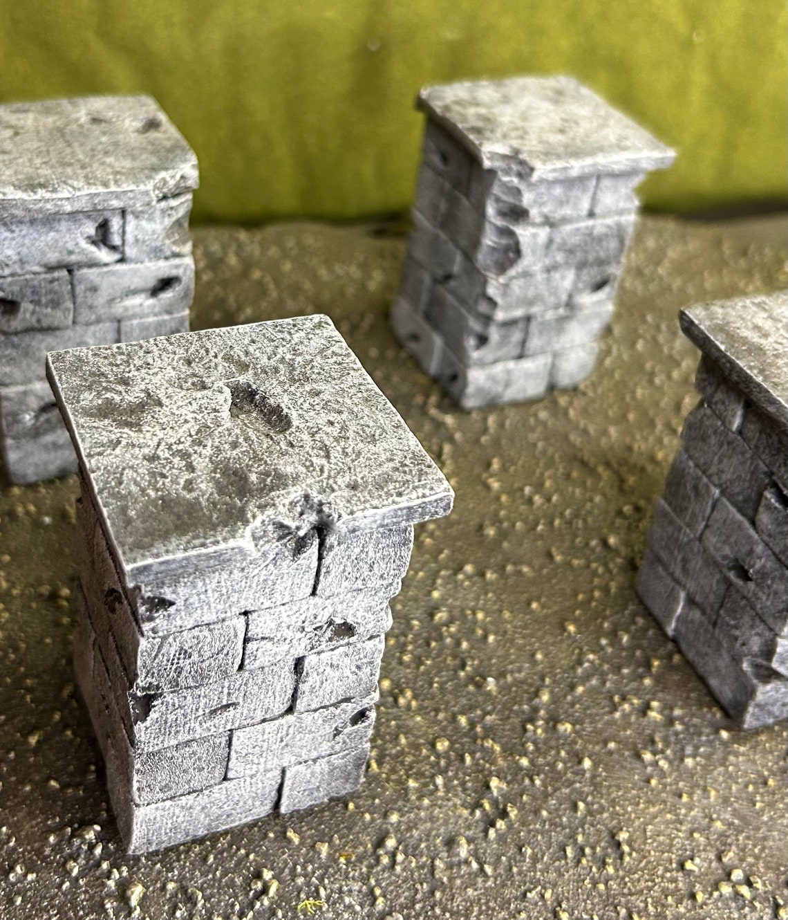 Miniature Stone Dungeon Pillars - Etsy