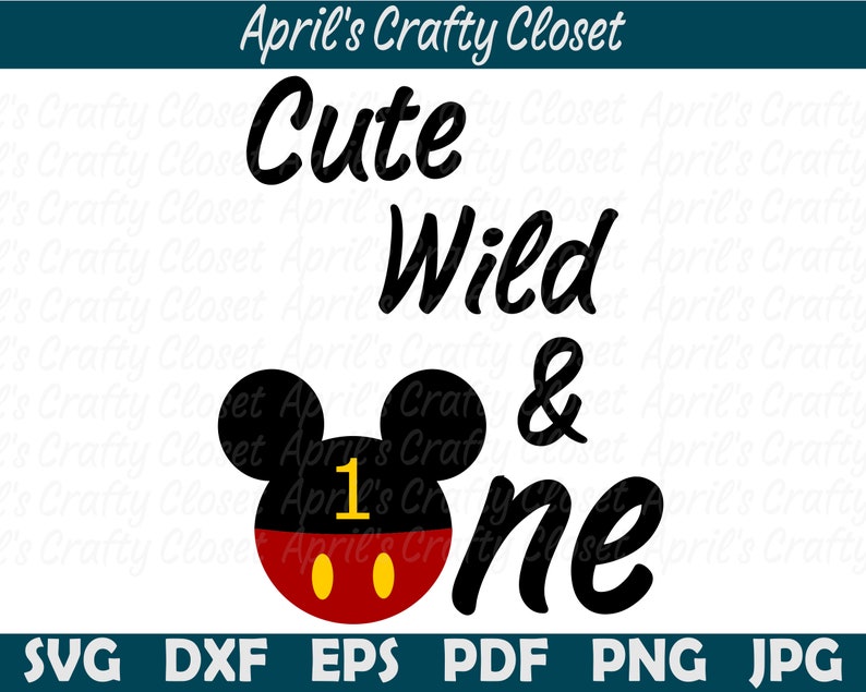 Mickey Mouse 1st Birthday SVG Cut File, Mickey Mouse Shirt, SVG, DXF ...