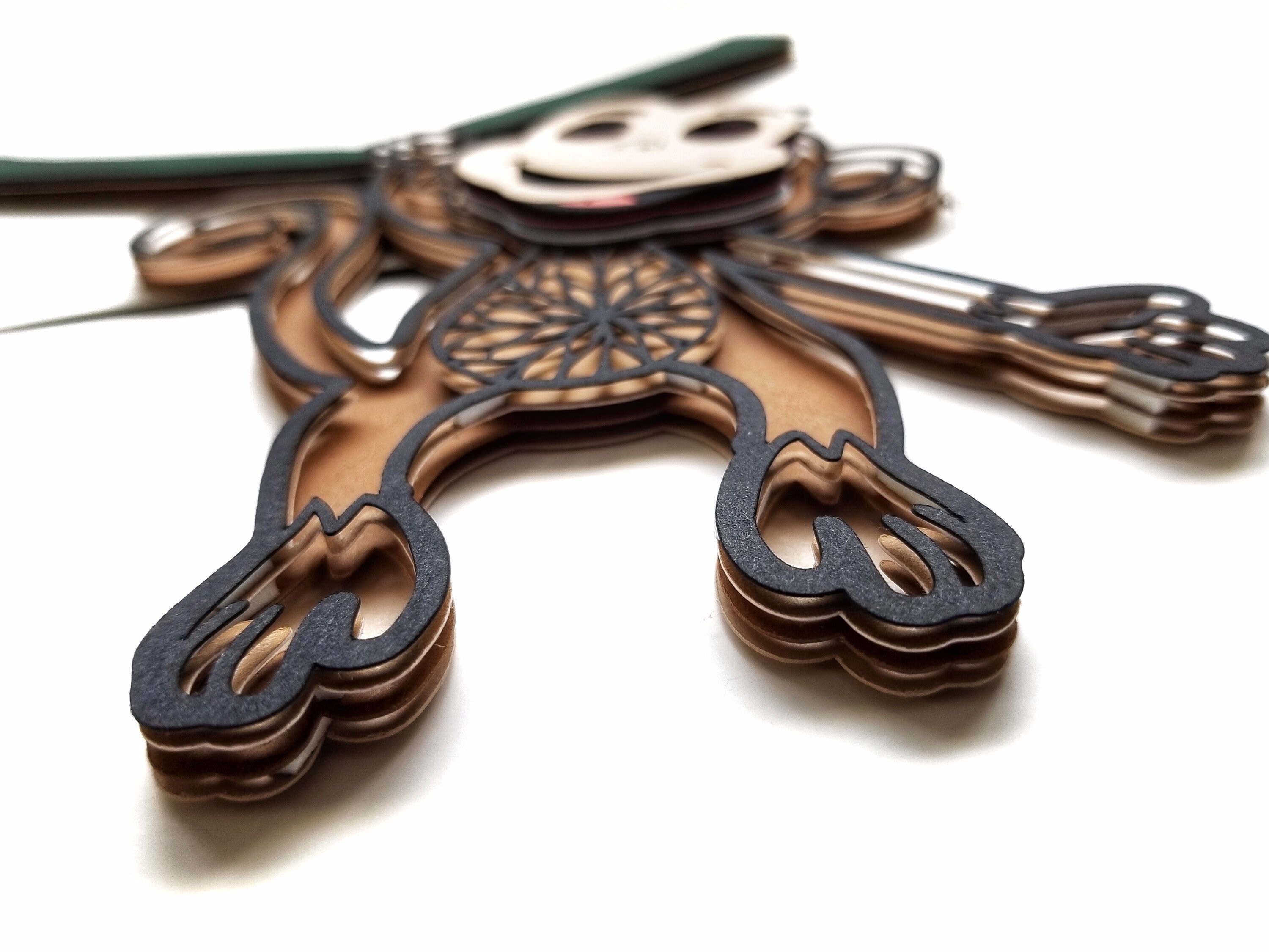 3D Layered Monkey SVG Cut File, 9 Layers SVG, DXF, Eps, Pdf, Png, Jpg ...