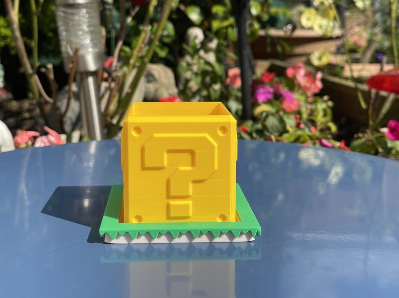Mario Block & Tube Planters | 3D Printed | Retro Gaming Decor | Unique ...