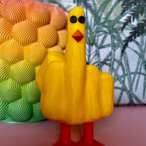 Duck You - Duck off - Middle Finger Duck - 3D Printed Ornament - Etsy UK