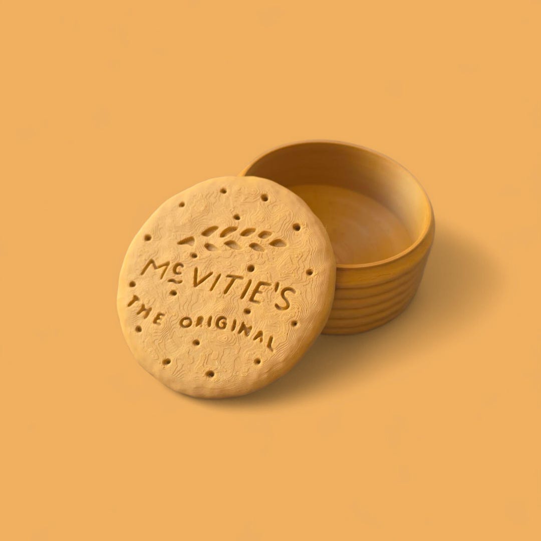 Digestive Biscuit Trinket Box | Cookie Shaped Storage Box | Cute Gift ...