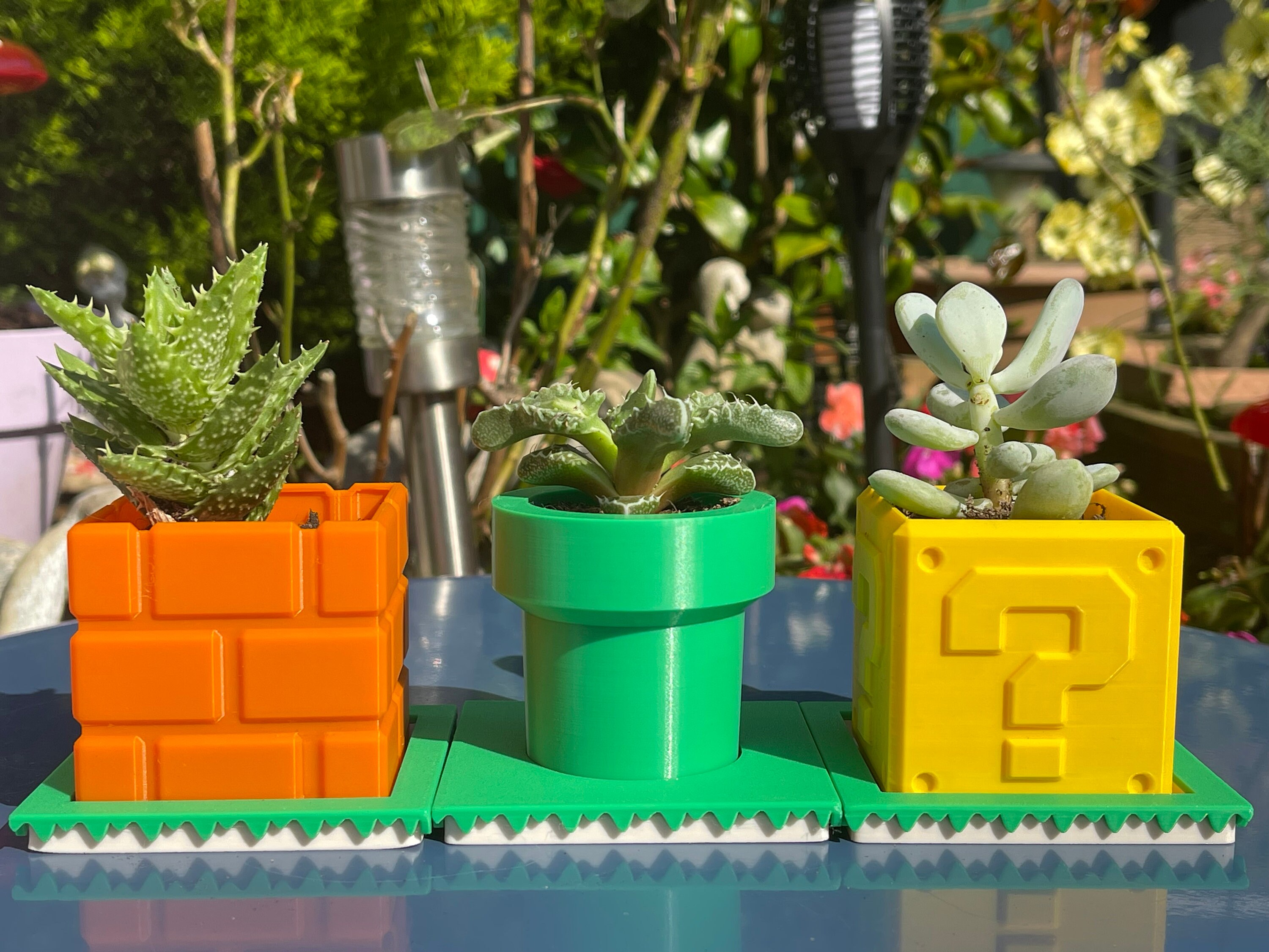 Mario Block & Tube Planters | 3D Printed | Retro Gaming Decor | Unique ...