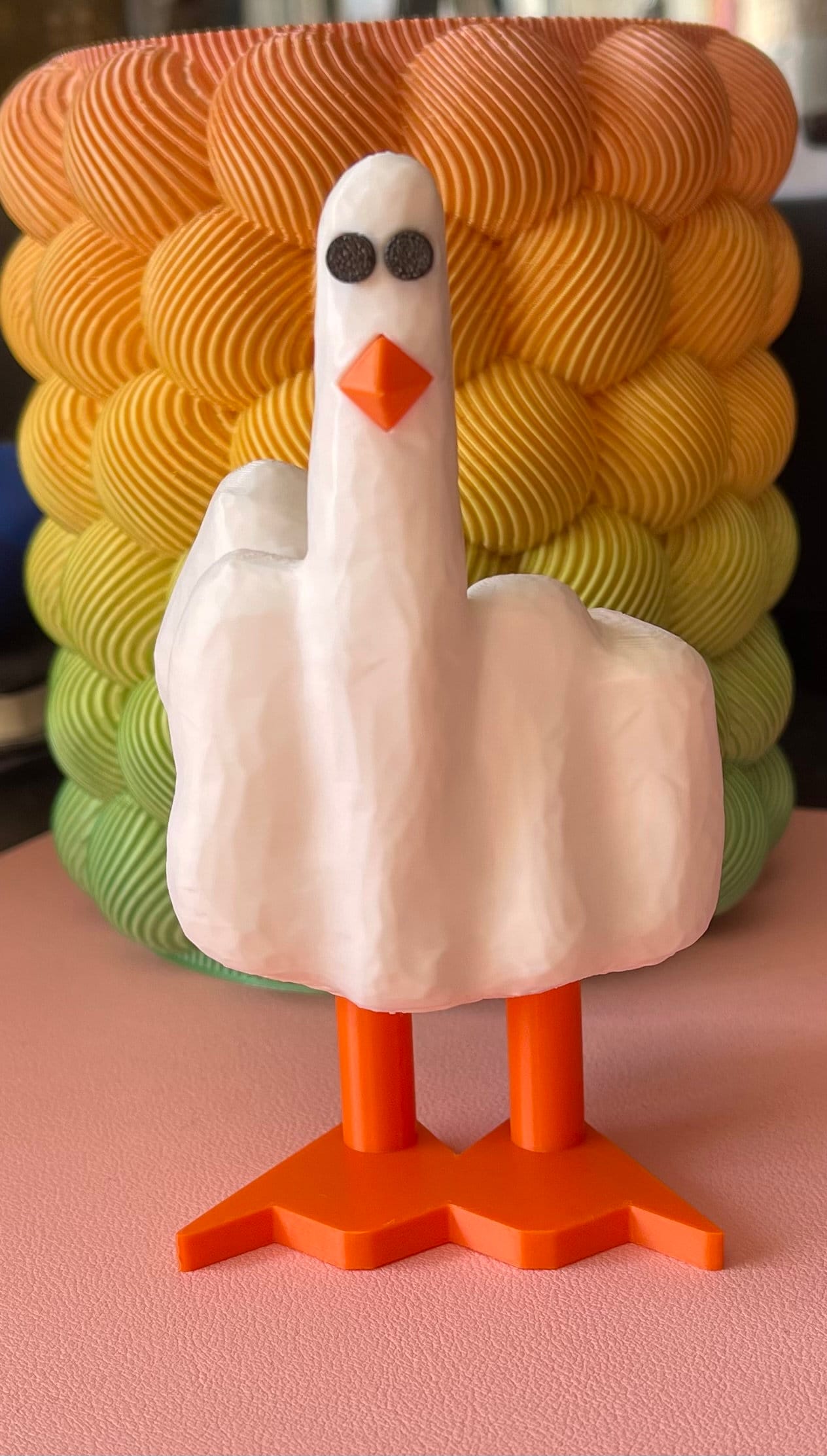 Duck You - Duck off - Middle Finger Duck - 3D Printed Ornament - Etsy