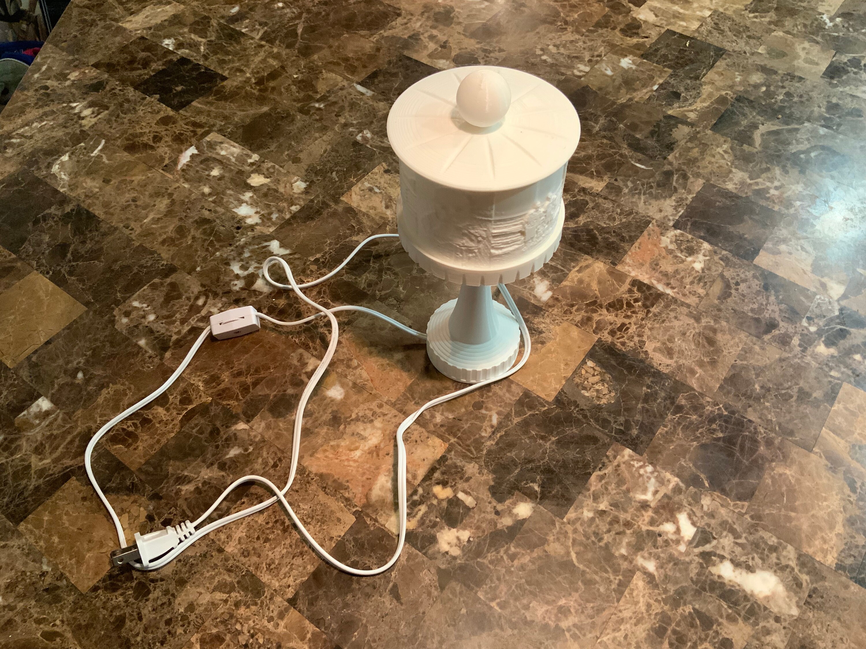 Custom & Changeable Lithophane Desk Lamp - Etsy