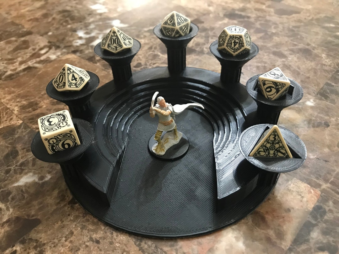 Dice and Miniature Display & Dice Tray - Dice Colosseum - Etsy