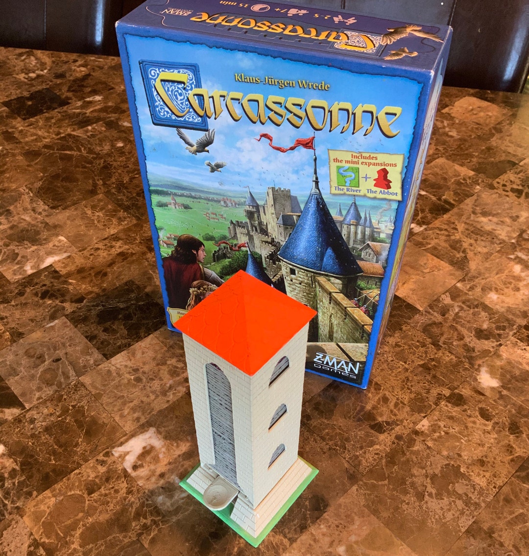 Carcassonne Tile Tower /w Pull Painted - Etsy